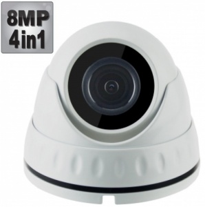 Dome CCTV Camera 8mp with Night Vision - White