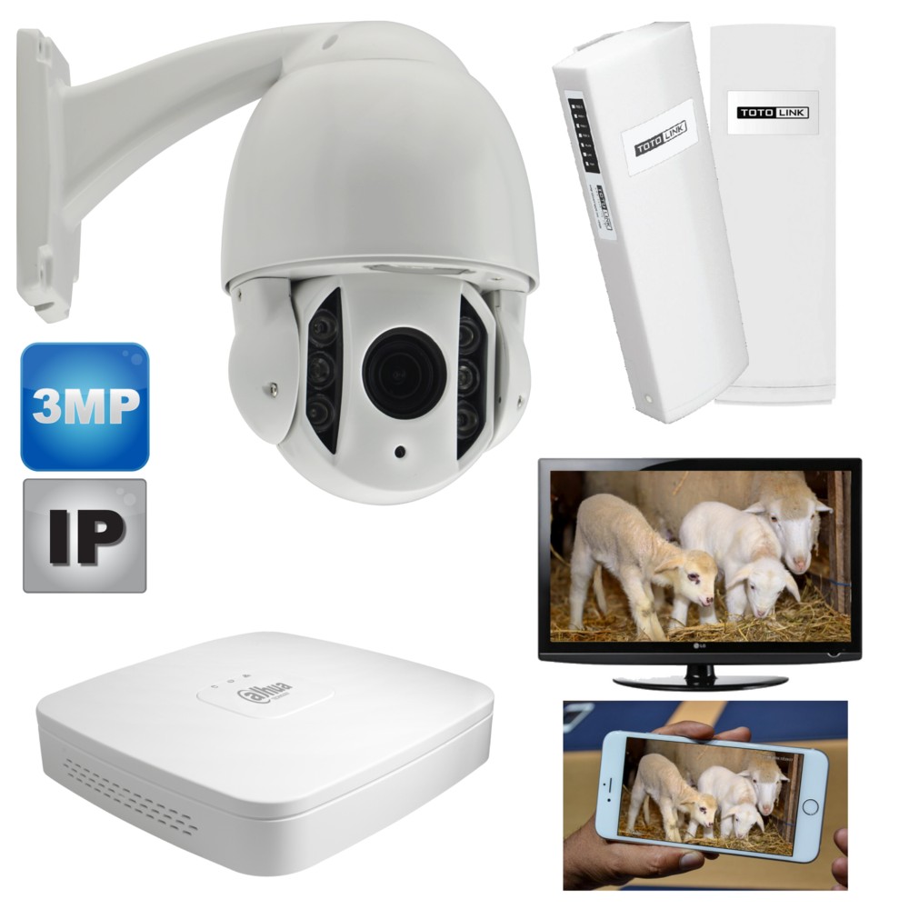 5Km Digital Wireless Rotating Lambing Camera With Night Vision