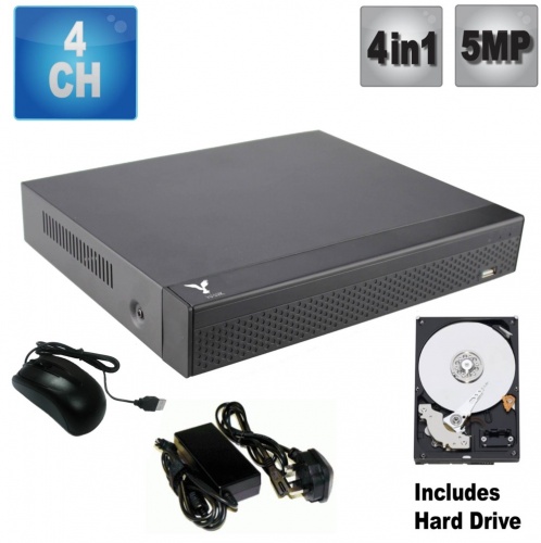 4 Channel Hd dvr recorder, 8Mp, 4 in 1